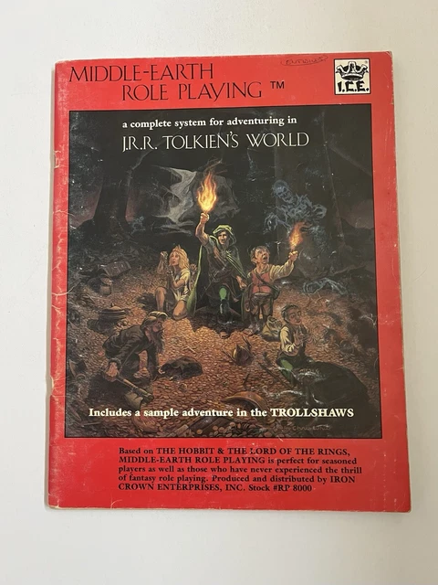 MIDDLE EARTH ROLE Playing Complete LOTR Lord Of The Rings MERP ICE 1984 ...