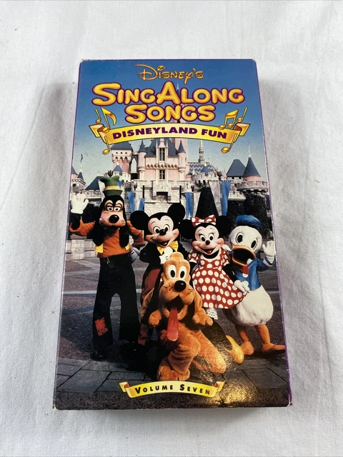 DISNEY’S SING ALONG Songs: Disneyland Fun: Volume Seven (7) VHS Disney ...
