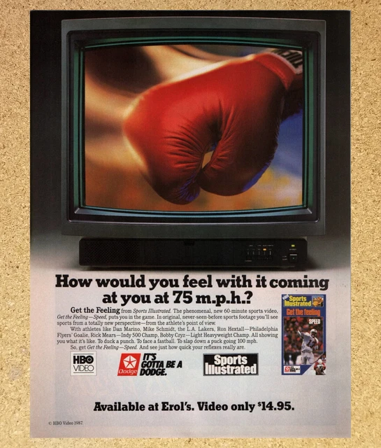 SPORTS ILLUSTRATED GET the Feeling VHS - Magazine Print Ads Ephemera ...