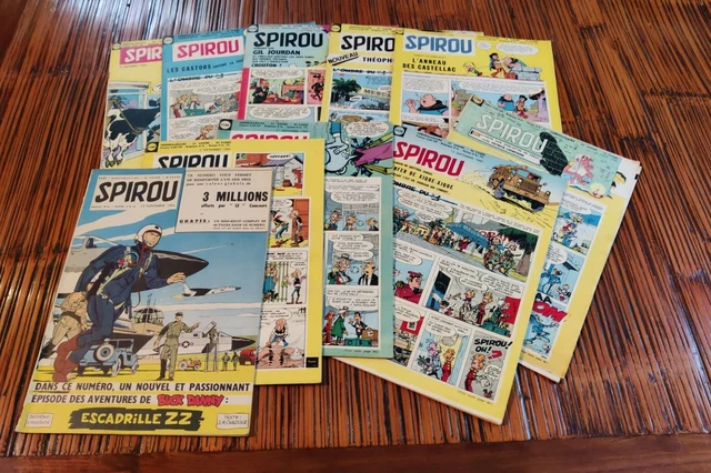 LOT DE 10 SPIROU magazine Année 1959- BD Editions DUPUIS EUR 5,00 - PicClick FR