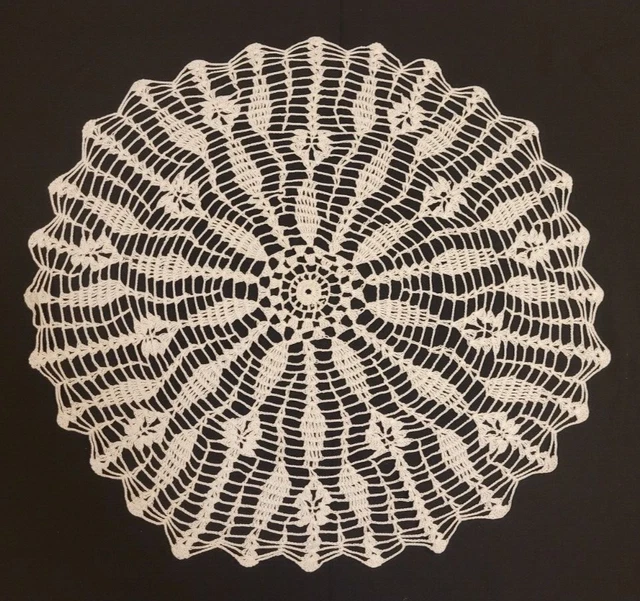 NAPPERON ANCIEN AU crochet - Diamètre : 48 cm EUR 28,00 - PicClick FR