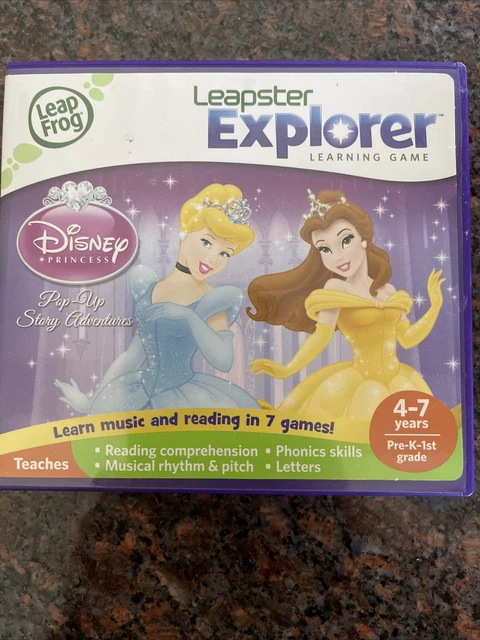 LEAP FROG DISNEY Princess Reading Learning Game Leapster Explorer Pre-K ...