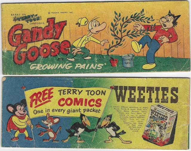 WEETIES AUSTRALIAN CEREAL Giveaway Promo Merry Melodies Gandy Goose ...