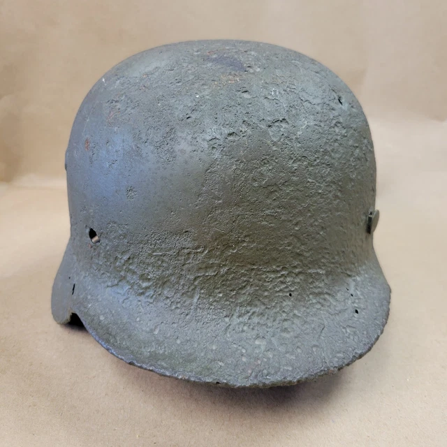 WWII GERMAN M40 Combat Helmet Stahlhelm Veteran Bringback Captured ...