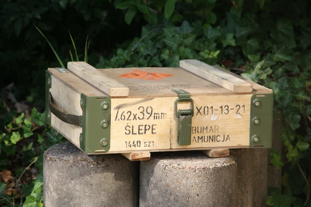 ORIGINAL ARMY BOX Patron Box Ak Ammunition Box Wooden Box Ussr Su £21. ...