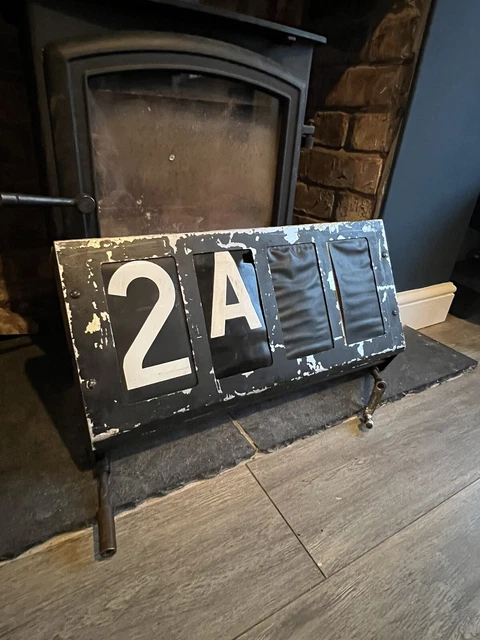 VINTAGE 70’S/80’S BUS TRAIN TRAM NUMBER DESTINATION BLIND BOX - Project ...