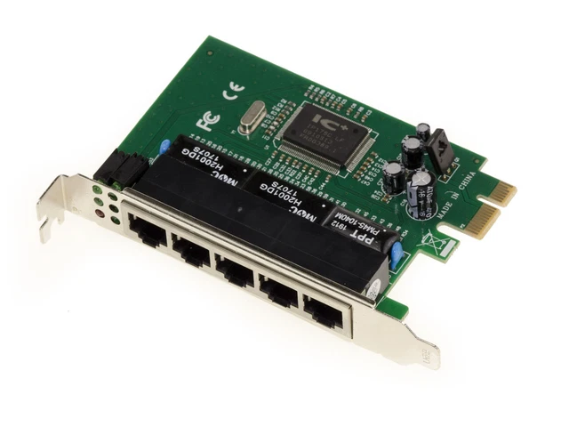 TARJETA PCIE SWITCH Ethernet Con Chipset Ic Plus IP175 - 5 Puertos EUR ...