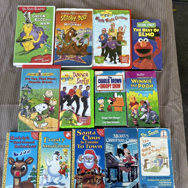 CHILDREN’S CARTOONS VHS Lot 13 Tapes Scooby Doo Wiggles Sesame Street ...