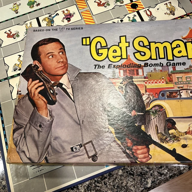 1965 SUPER RARE Get Smart Game Complete In The Box Intact Bomb/Pin ...