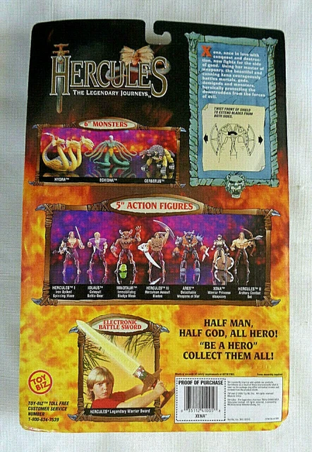 FIGURINE XENA WARRIOR PRINCESSE jouet Biz Lucy Lawless HERCULES Kevin ...
