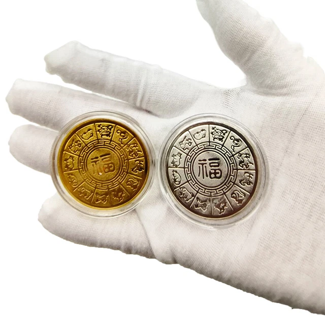 2025 NEW YEAR Of The Snake Commemorative Coins Chinese Zodiac Medals ...