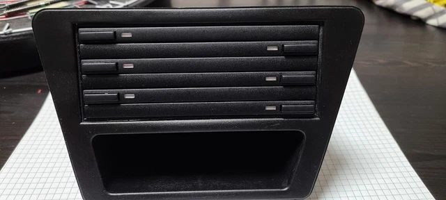 FISCHER CD BOX Fach VW Golf 2 Mittelkonsole Konsole Ablagefach LED BLAU ...