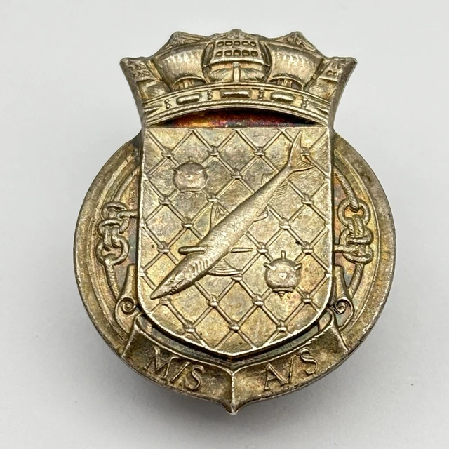 ROYAL NAVY PATROL Service Original Silver Badges Minesweepers Anti ...