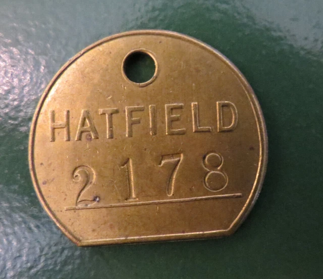 HATFIELD COLLIERY PIT Check Tally - marked HATFIELD 2178 £3.72 ...