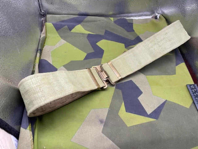 ORIGINAL WW2 BRITISH Army 37 Pattern Khaki Webbing Belt - 38" Waist £20 ...