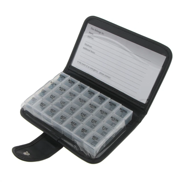 7 DAY TABLET Box 4 Compartment for Every Day Tablet Box Pill Box £10.86 ...