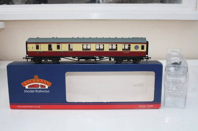 BACHMANN 39-460 LMS 57Ft Porthole Coach Corridor Brake Third Crimson ...