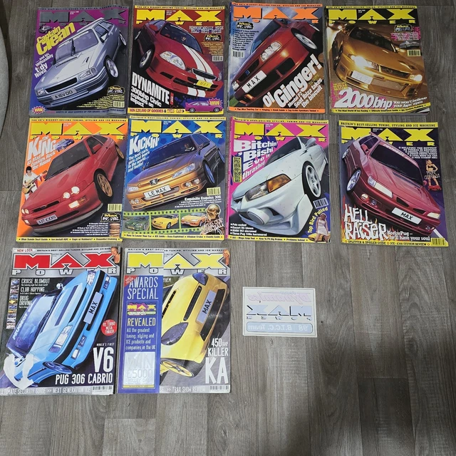 MAX POWER MAGAZINES 1998 - Retro car tuning mags boy racers car meets ...