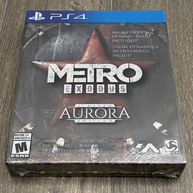 METRO EXODUS AURORA & Metro 2033 Steelbook Collectors Edition for PS4 ...