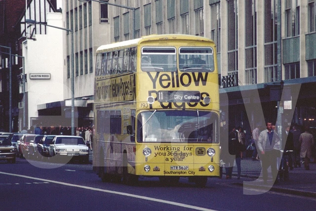 BUS PHOTO - Southampton City Transport 193 HTR563P Leyland Atlantean £1 ...