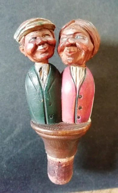 ANCIEN BOUCHON BOIS Articule Couple EUR 19,00 - PicClick FR