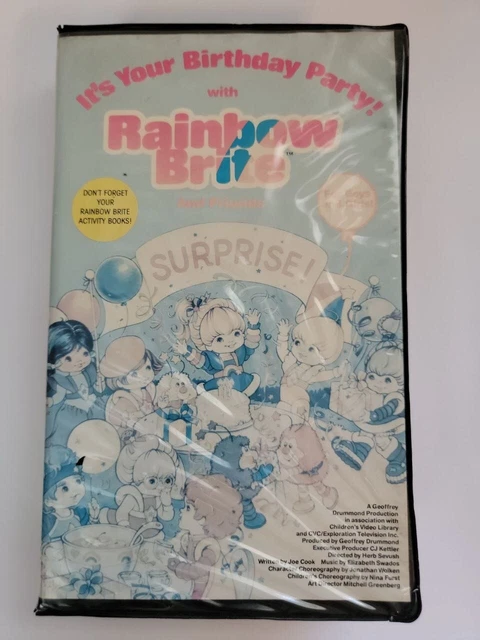 ITS YOUR BIRTHDAY Party With Rainbow Brite and Friends VHS 1983 ...