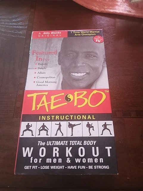 TAE BO~INSTRUCTIONAL ULTIMATE Total Body Workout For Men/Women~Vhs ...