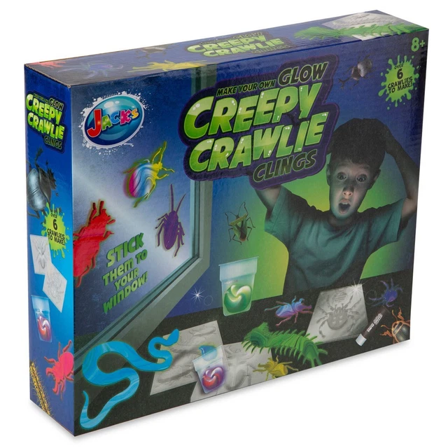 MAKE YOUR OWN Glow in the Dark Creepy Crawlie Crawlers Critters Windows ...