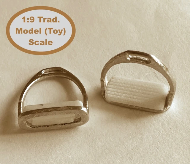 HORSING AROUND TRADITIONAL 1:9 ENGLISH STIRRUPS WITH WHITE BAR TREADS ...