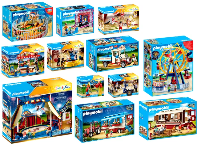 PLAYMOBIL FAMILY FUN ZIRKUS Artist JAHRMARKT Circus Roncalli RIESENRAD ...