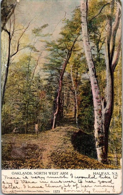 OAKLANDS ESTATE NORTH-WEST Arm HALIFAX Nova Scotia Canada 1907 Postcard ...