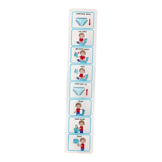 TABLEAU D'ENTRAÎNEMENT AUX toilettes horaire visuel pour enfants ...