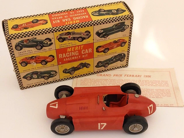 VINTAGE MERIT RACING Car Assembly Kit 1:24 Scale Grand Prix Ferrari ...