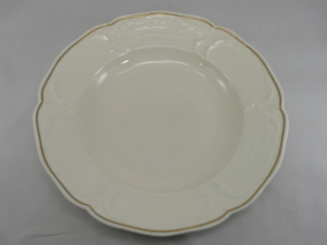 ROSENTHAL SANSSOUCI SUPPENTELLER MIT GOLDRAND ELFENBEIN / ca. 25,5 CM ...