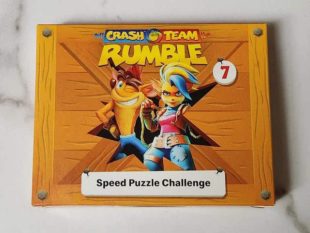 2023 MCDONALD'S HAPPY Meal #7 Crash Bandicoot Team Rumble Speed Puzzle ...
