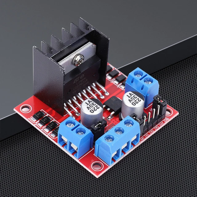 L298N DC MOTOR Driver Module Dual H-Bridge 5V for Smart Car (Chip ...