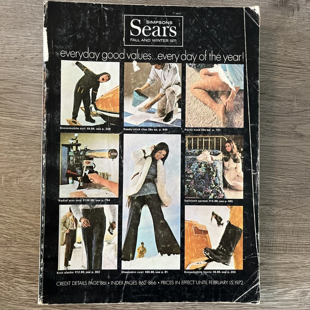VINTAGE SEARS 1971 Fall And Winter Catalog Fashion Electronics ...