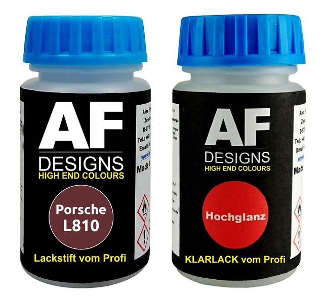 LACKSTIFT PORSCHE L810 Rubinrot Metallic + Klarlack je 50ml Autolack ...