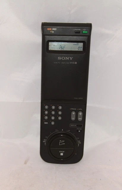 GENUINE SONY RMT-V125 Vintage VHS/TV Programmable Remote Control ...