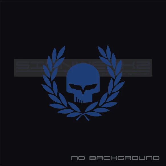 CORVETTE JAKE RACING Wreath Decal Sticker logo Decal Z06 C7 New Pair ...