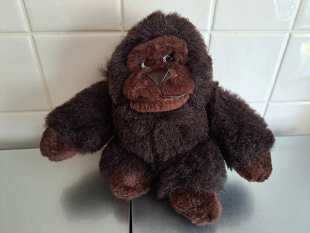 VINTAGE SMALL 5& Gorilla Riller Side Eyes Plush Soft Toy + Hanging ...