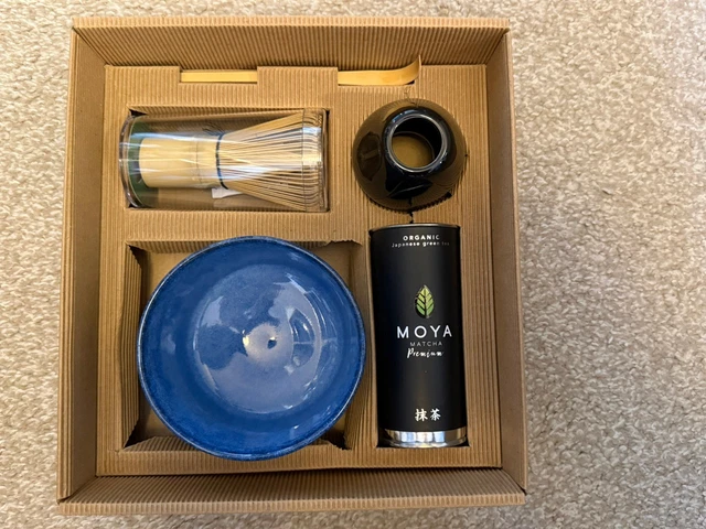 ORGANIC MOYA MATCHA Green Tea Set | 30g Premium Grade (I) Pack + Bowl ...