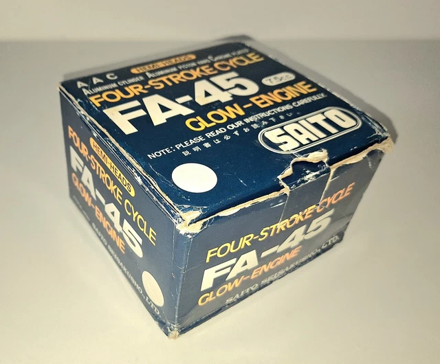 SAITO FA-45 MK1 RC Four Stroke Glow Nitro Model Aircraft Plane Engine N ...
