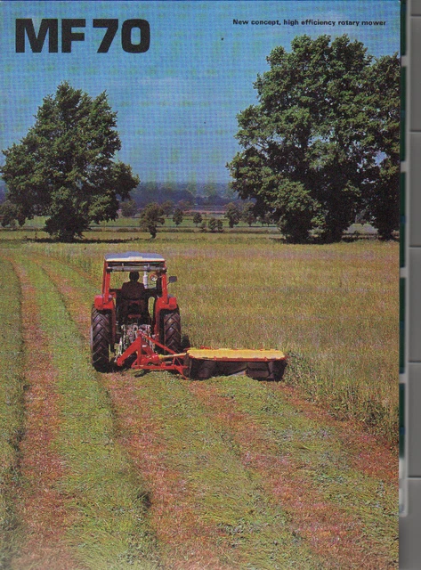 MASSEY FERGUSON &MF70& Rotary Drum Mower Brochure Leaflet £5.50 ...