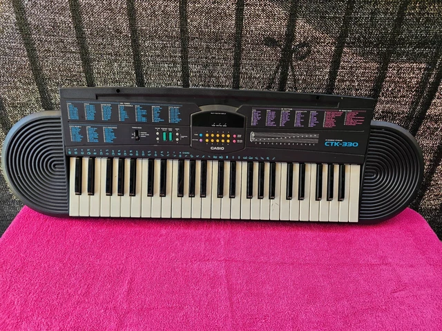 CASIO CTK-330 49 Key 100 Tone 50 Rhythm Portable Piano Keyboard 20 ...