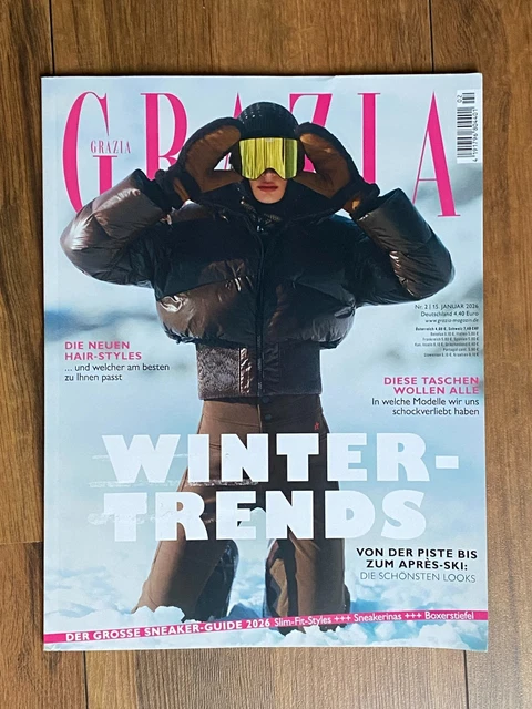 ZEITSCHRIFT GRAZIA NR. 2 Januar 2026 - Mode Winter-Trends Hair Styles ...