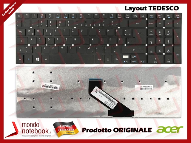 CLAVIER GERMAN ORIGINAL ACER Aspire E1-731 E1-771 E1-771G E5-511 E5 ...
