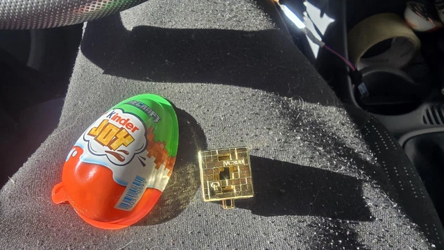 KINDER JOY MINECRAFT Gold Block Blocco Oro Minerale Gadget Originale ...