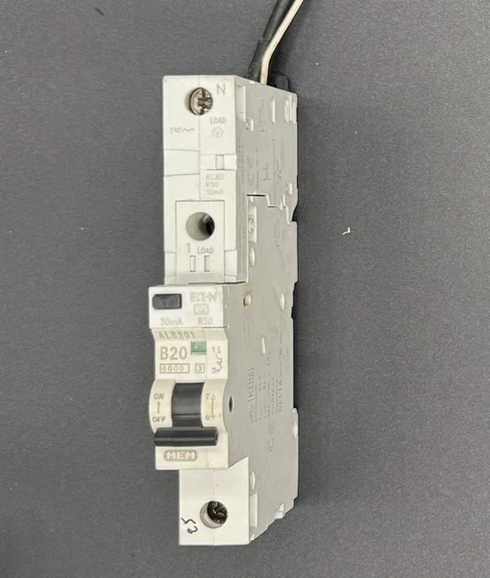 MEM EATON RCBO B20 Amp 30mA Type B20 POD Memshield 2 Bill £55.00 ...