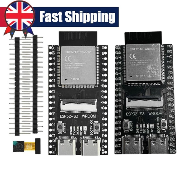ESP32-S3-WROOM WIFI BT Module Python C Code Example Projects with OV2640 Camera £8.75 - PicClick UK